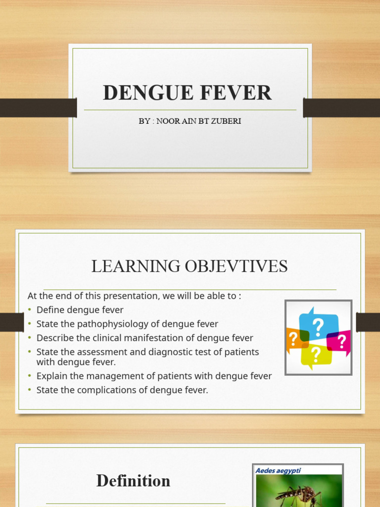 Dengue Fever | PDF | Diseases And Disorders | Medicine