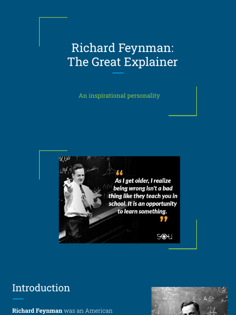 Feynman PPT For The Information Education | PDF