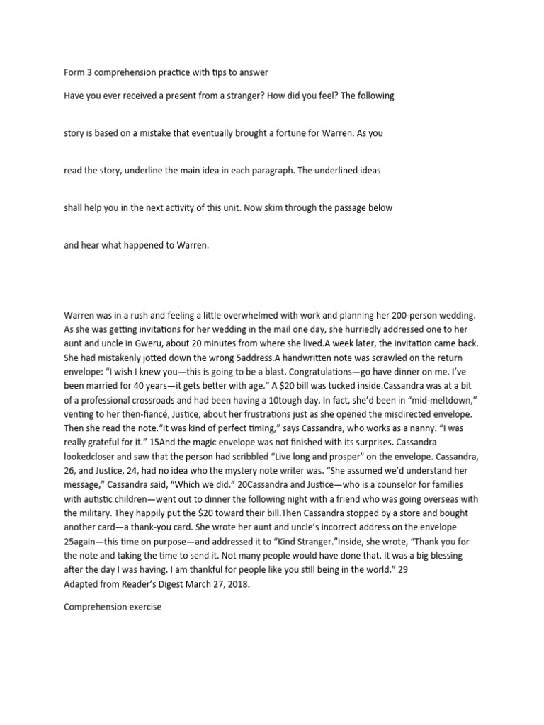 Form 3 comprehe-WPS Office | PDF