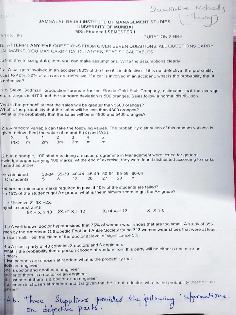 Question Papers 2018-19 | PDF | Equity (Finance) | Beta (Finance)