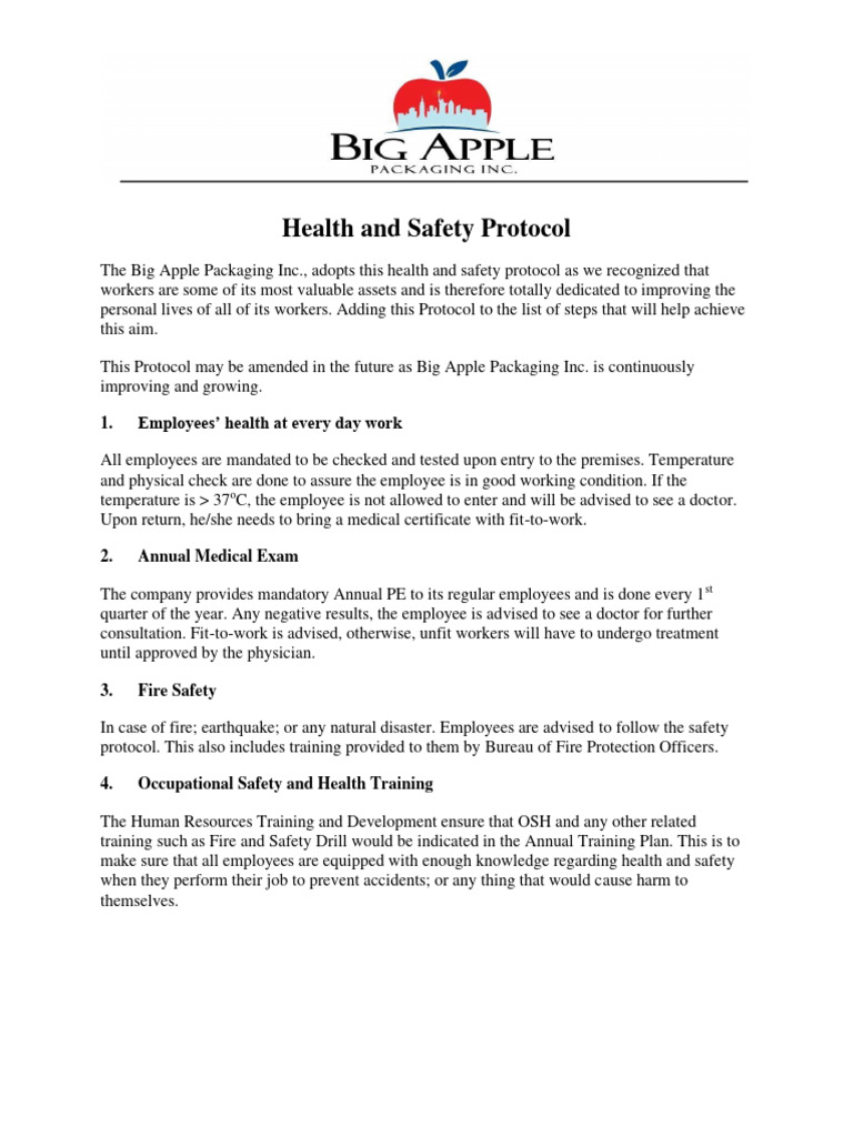 Employee Health & Safety Guide | PDF | Occupational Safety And Health ...