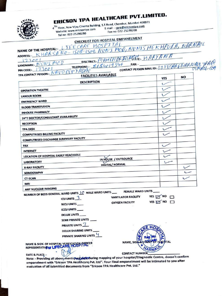 Hospital Checklist | PDF | Clinical Medicine | Radiology