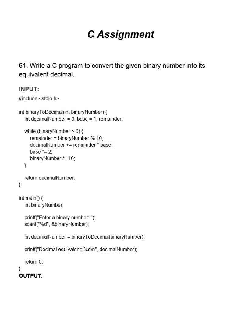 C Assignment (2) | PDF | Computer Science | Mathematics