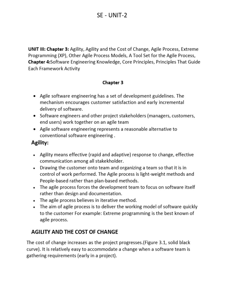 SE-UNIT-III | PDF | Scrum (Software Development) | Agile Software Development