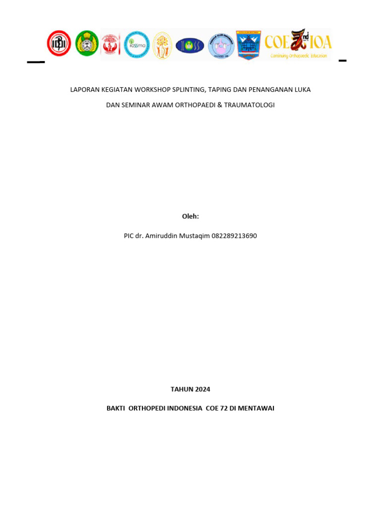 Contoh Laporan Kegiatan Seminar Dan Workshop Pengabdian Masyarakat | PDF