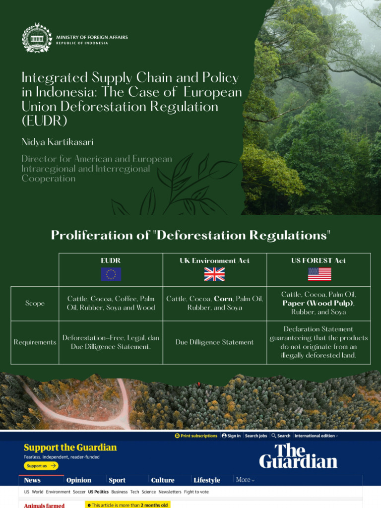 PPT - Paparan Re EUDR As of 18 Juli 2023 | PDF