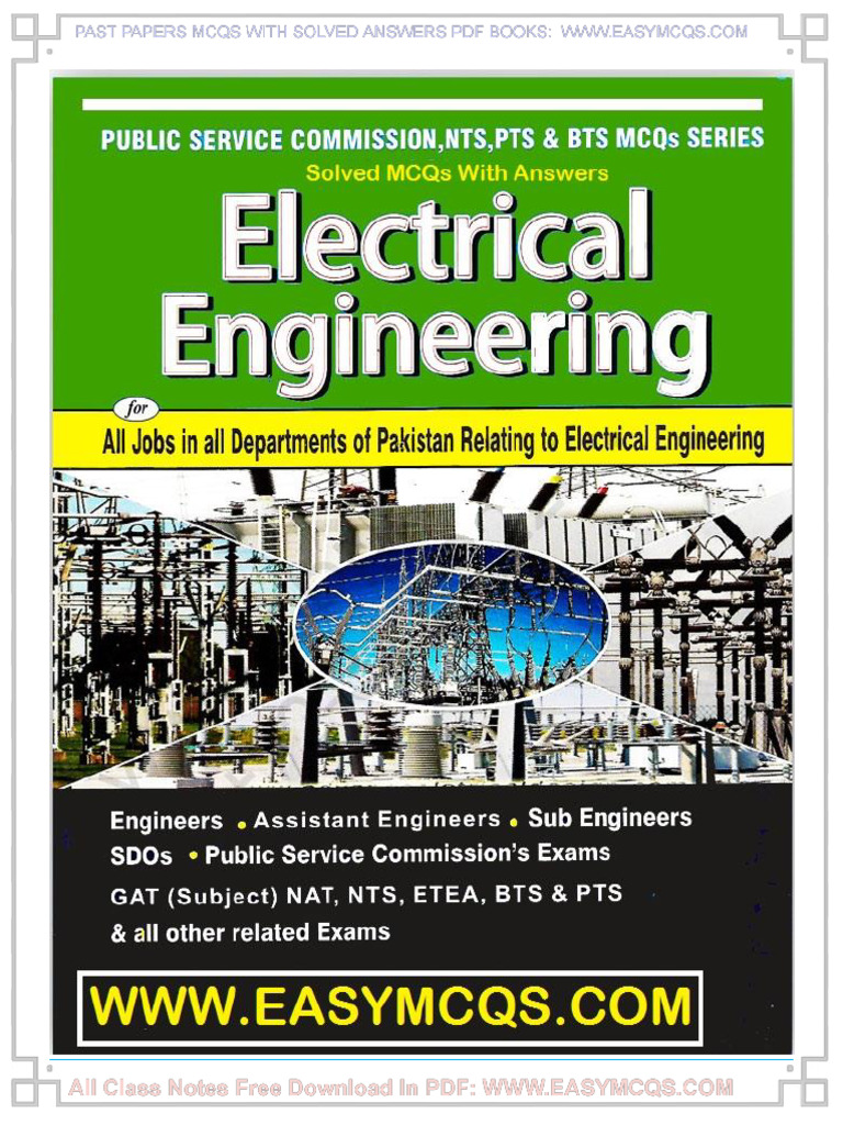 Electrical Engineering MCQs | PDF | Electric Motor | Capacitor