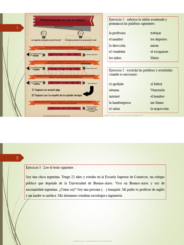 La Acentuación en Español | PDF