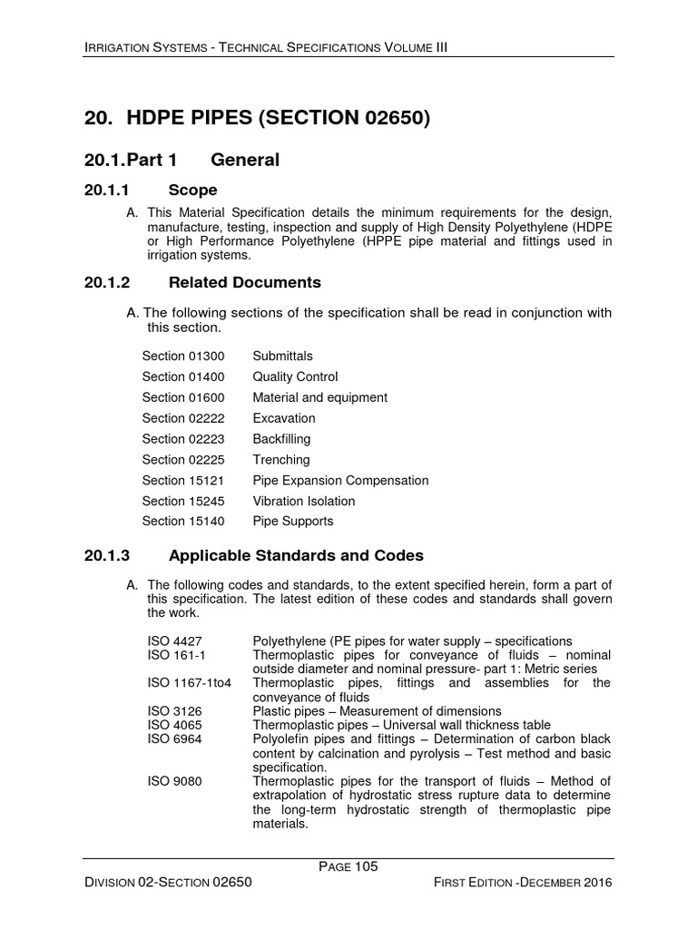 Irrigation System-HDPE | PDF | Pipe (Fluid Conveyance) | Polyethylene