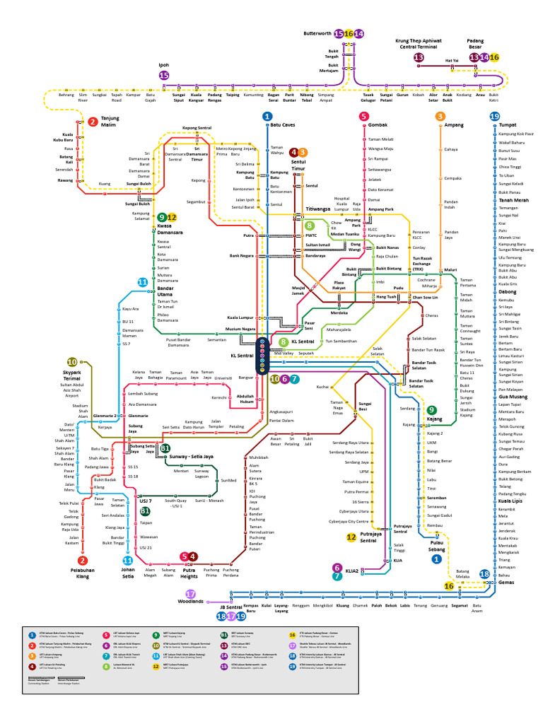 Peta Laluan KTM Intercity Malaysia | PDF