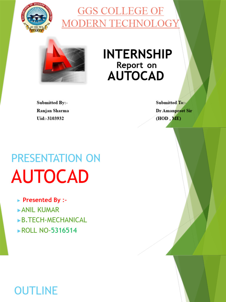 PPT On Autocad | PDF | Auto Cad | Autodesk