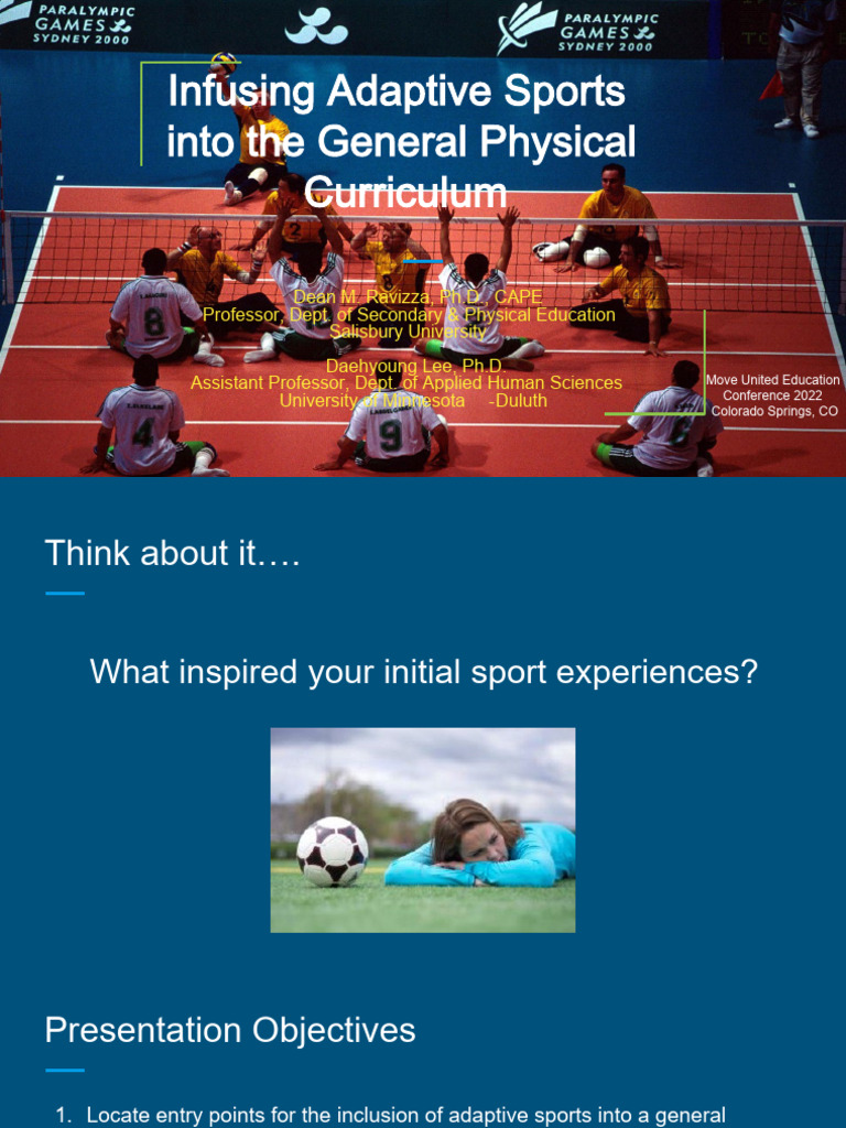 Including Adaptive Sports Into The General Physical Curriculum | PDF ...