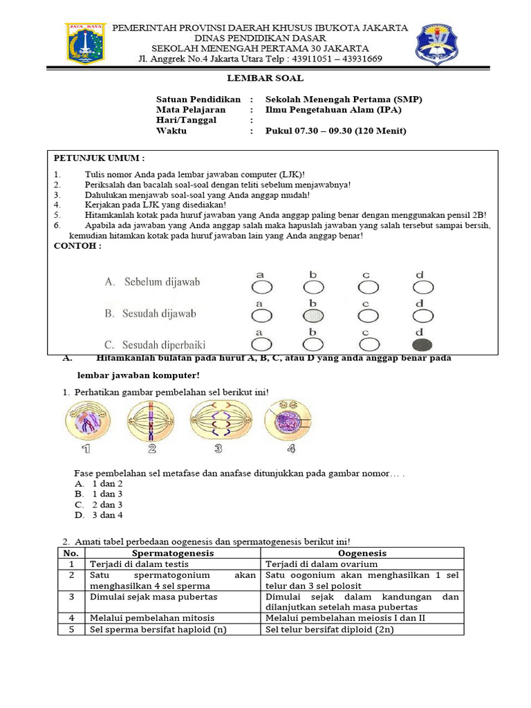 Soal Ipa 9 Pas Ganjil 2023-2024 | PDF | Seni & Disiplin Bahasa | Sains & Matematika