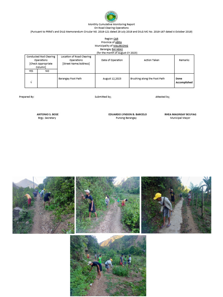 Monthly Cumulative Monitoring Report 2 | PDF