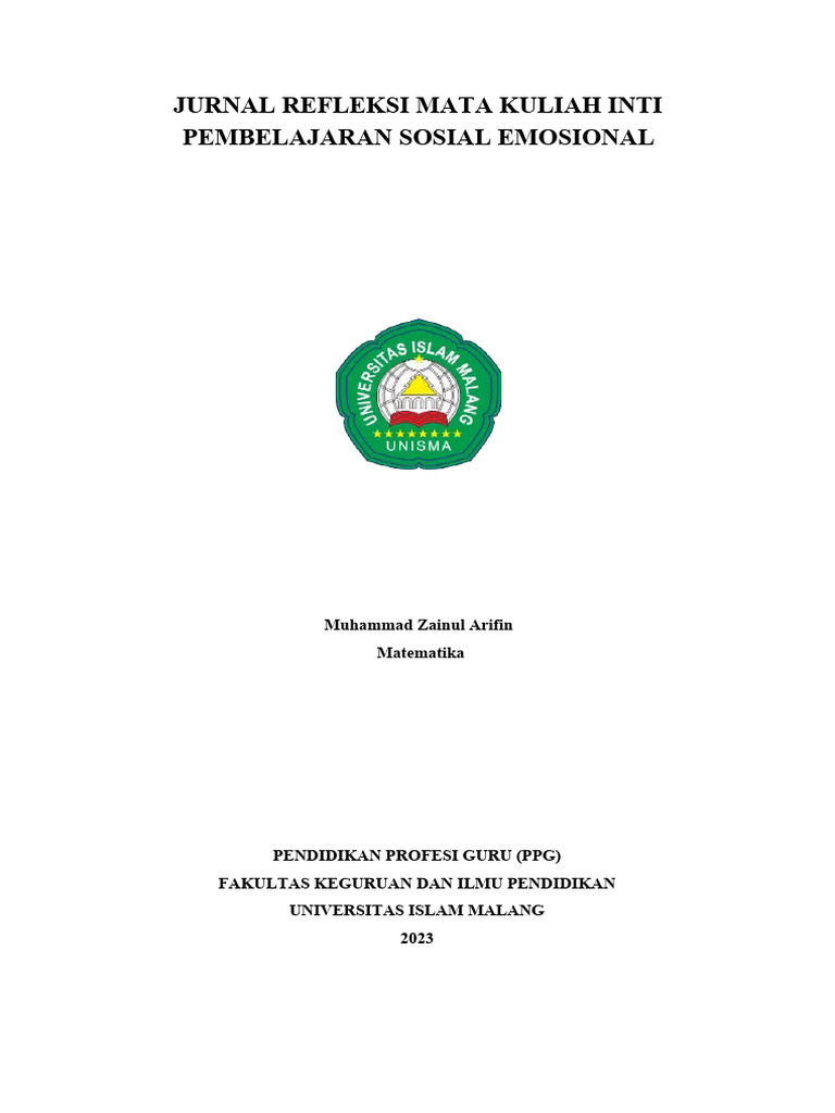 Jurnal Refleksi PSE - Muhammad Zainul Arifin | PDF | Karier & Perkembangan