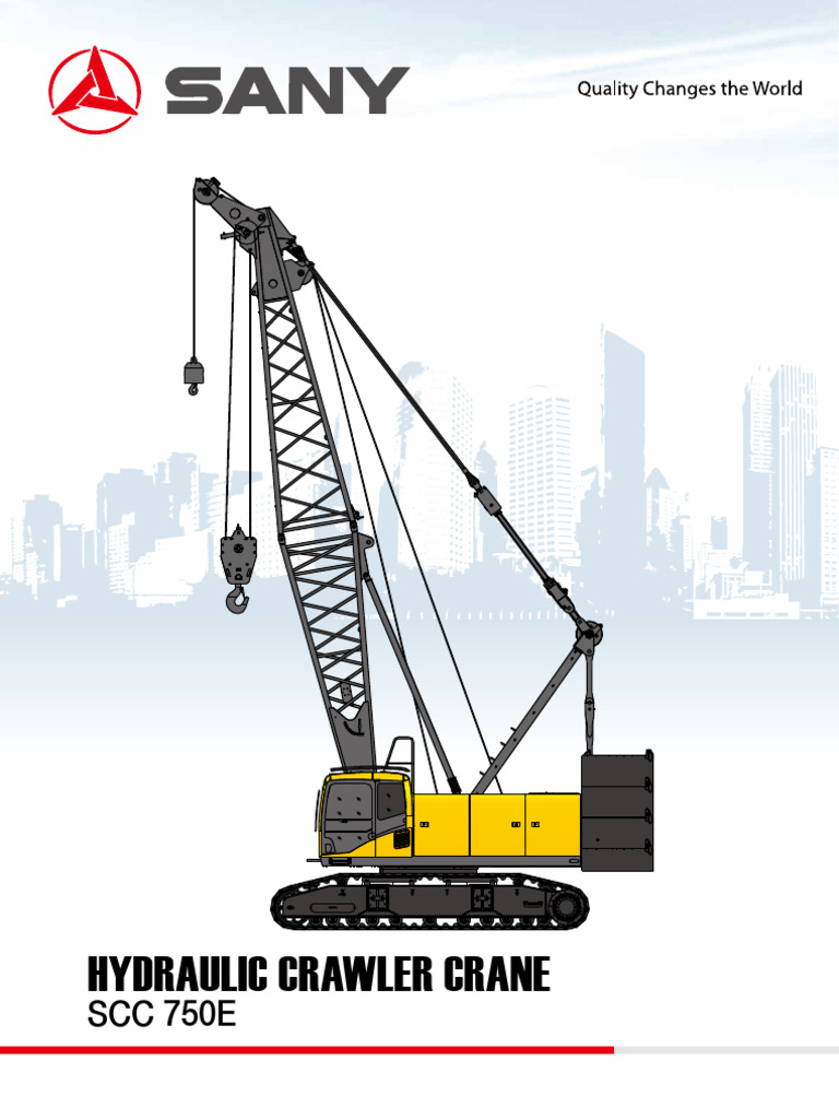 Crane 75 Ton Sany | PDF | Crane (Machine) | Length