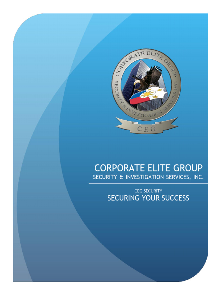 CEG Security & Investigation Overview | PDF | Security Guard | Makati