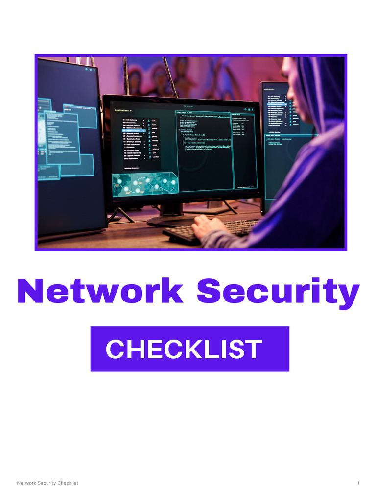 Network Security: Checklist | PDF | Security | Computer Security