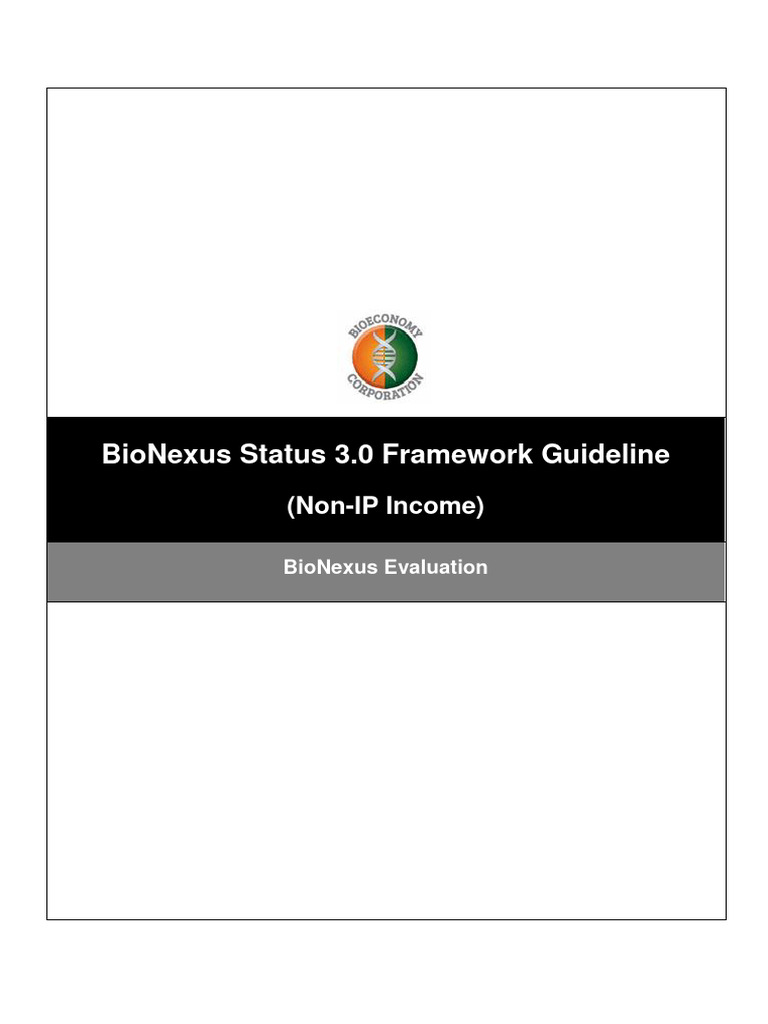 Guideline On BNX Framework 3.0 Non Ip Final Dec 2019 | PDF | Taxes | Clinical Trial