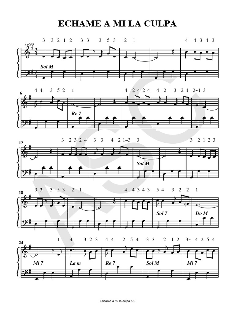 ECHAME A MI LA CULPA | PDF
