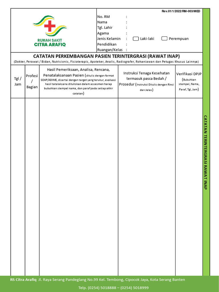CPPT Ranap Fix | PDF