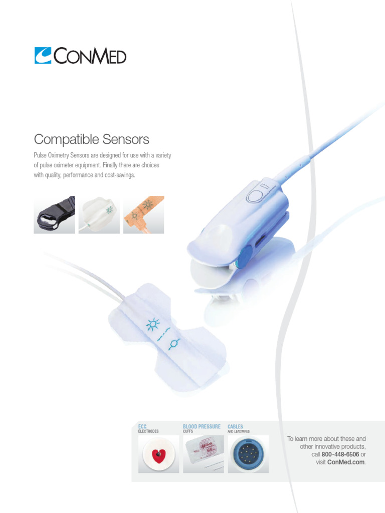 Pulse Oximetry Sensors Brochure 12366RevD | PDF | Cardiovascular System ...