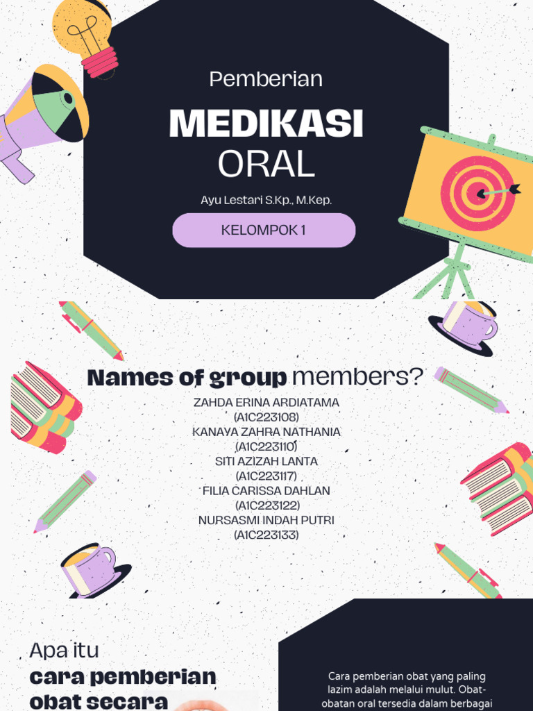 KLMPK 1 - Medikasi Oral. | PDF | Kesehatan Holistik