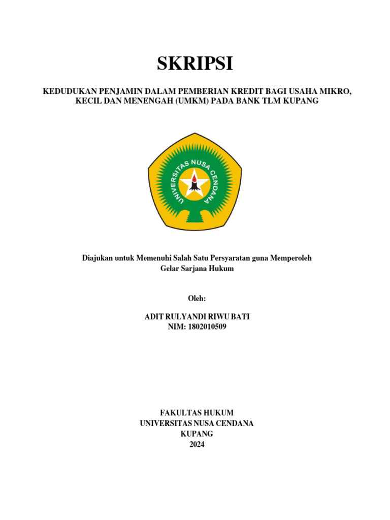 Skripsi Adith Revisi 1 | PDF