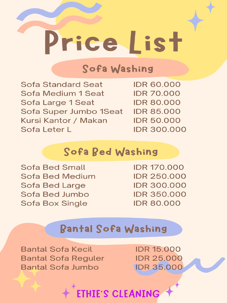 Price List Eti Cleans | PDF
