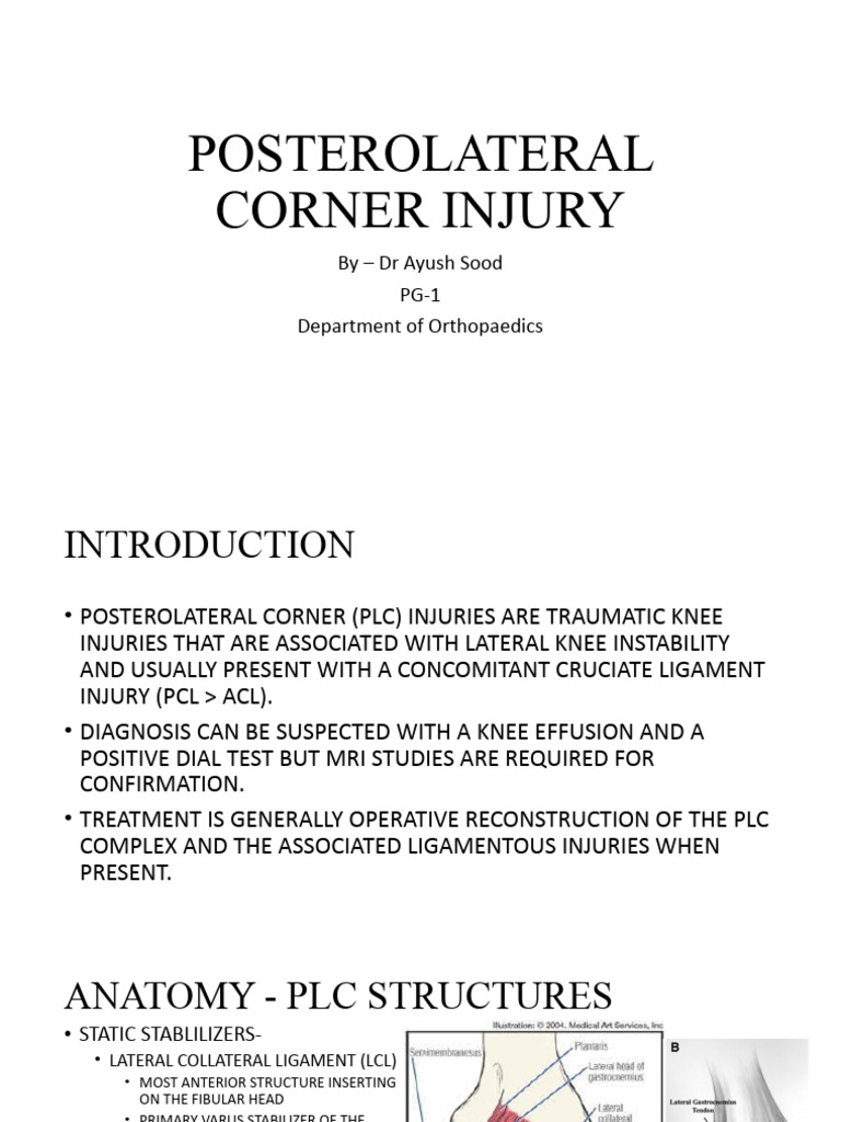 Posterolateral Corner Injury | PDF | Knee | Joints