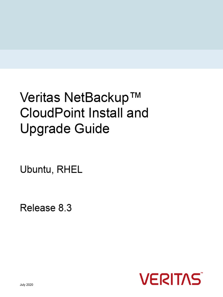 NetBackup83_CloudPoint_InstallGuide | PDF | Cloud Computing | File System