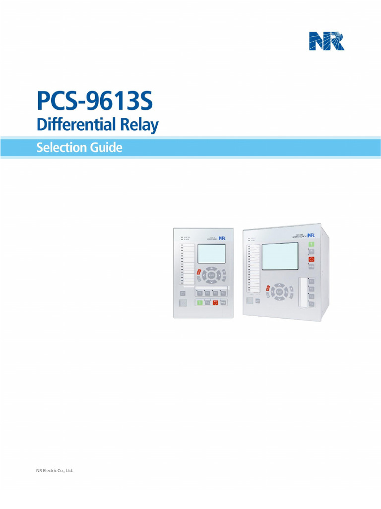 PCS-9613S - X - Selection Guide - EN - Overseas General - X - R1.11 ...