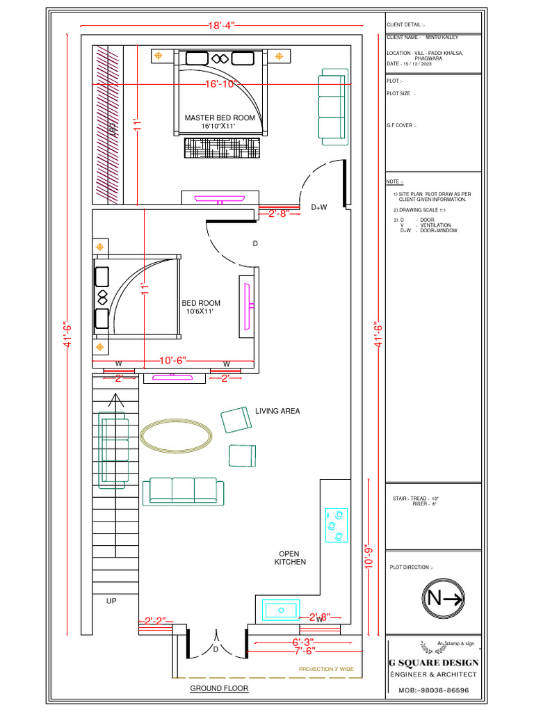 Mintu Kailey Ground Floor | PDF | Stairs | City Of Brisbane