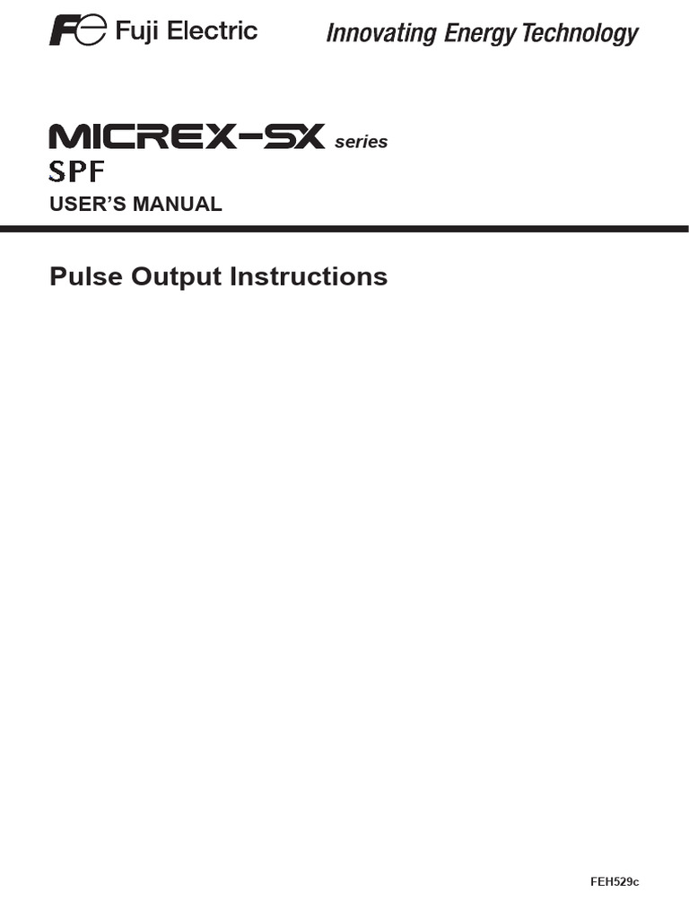 SPF Pulse Output Instructions | PDF | Power Supply | Electrical Connector