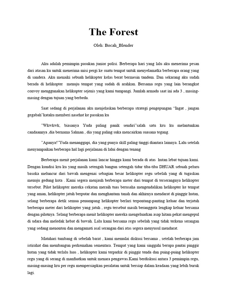 The Forest | PDF | Fiksi Misteri, Thriller, & Kejahatan