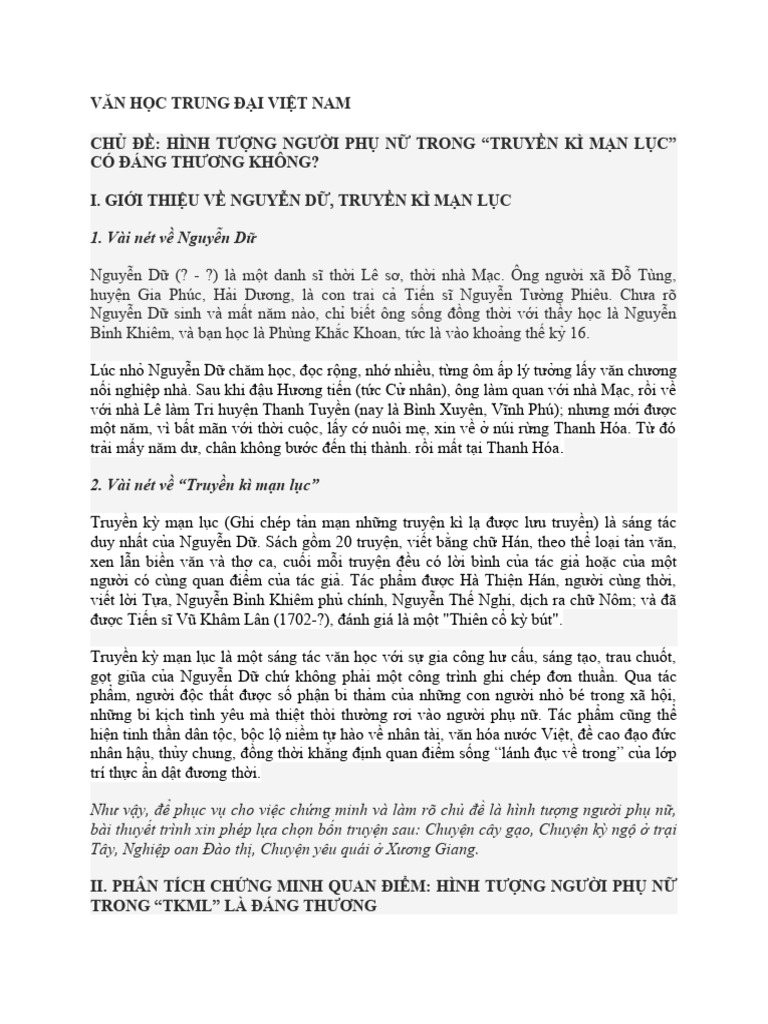 Hình Tư NG Ngư I PH N Trong TKML Có Đáng Thương Không | PDF