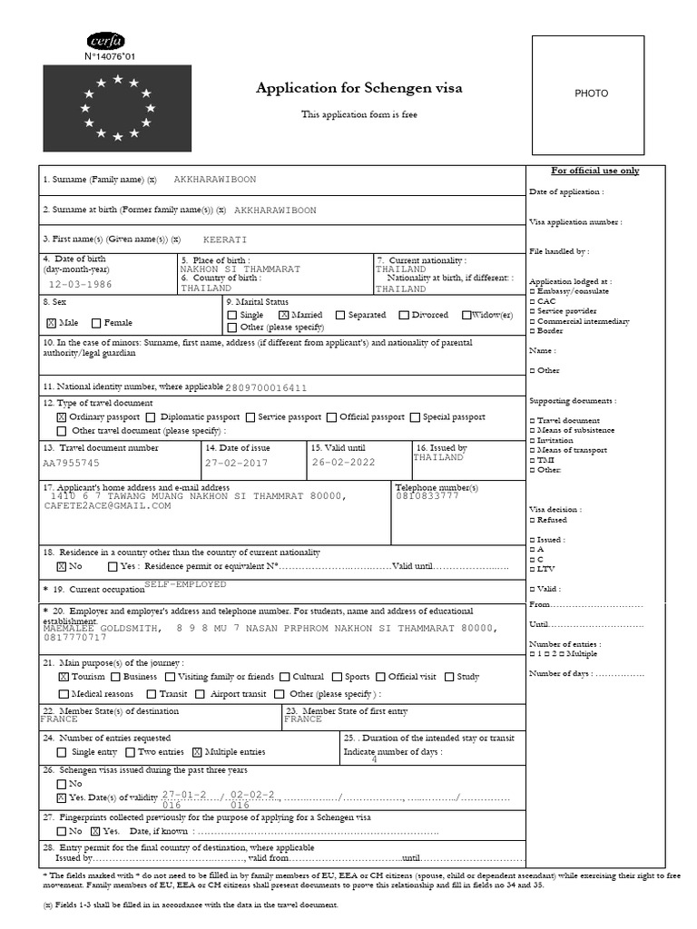 Schengen Visa Application Instructions | PDF | Travel Visa | Passport