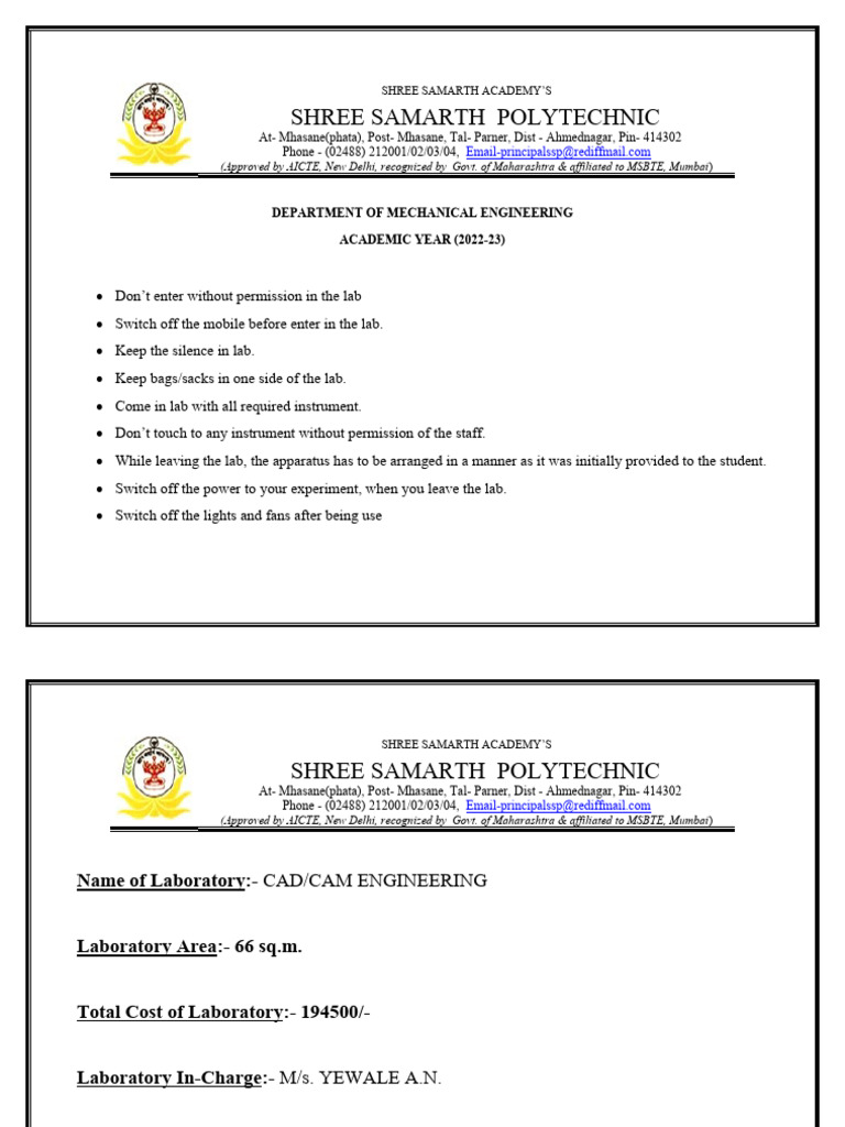 LAB INSTRUCTION and Area Cost | PDF | Science | Engineering