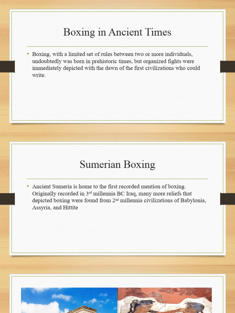 History of Boxing in Ancient Civilizations | PDF | Religion & Spirituality