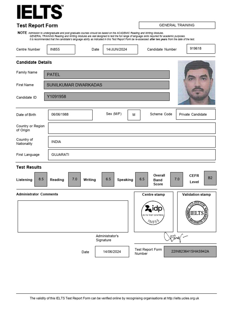IELTS Report (1) | PDF | International English Language Testing System ...