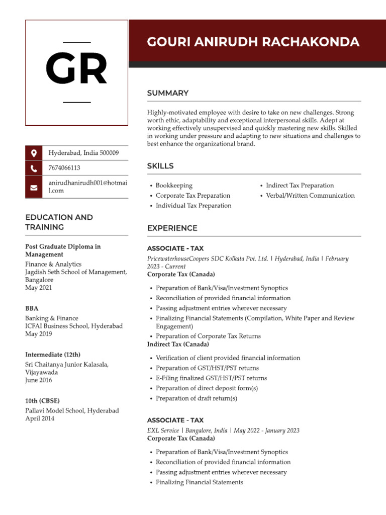 Naukri RGouriAnirudh (4y 0m) | PDF