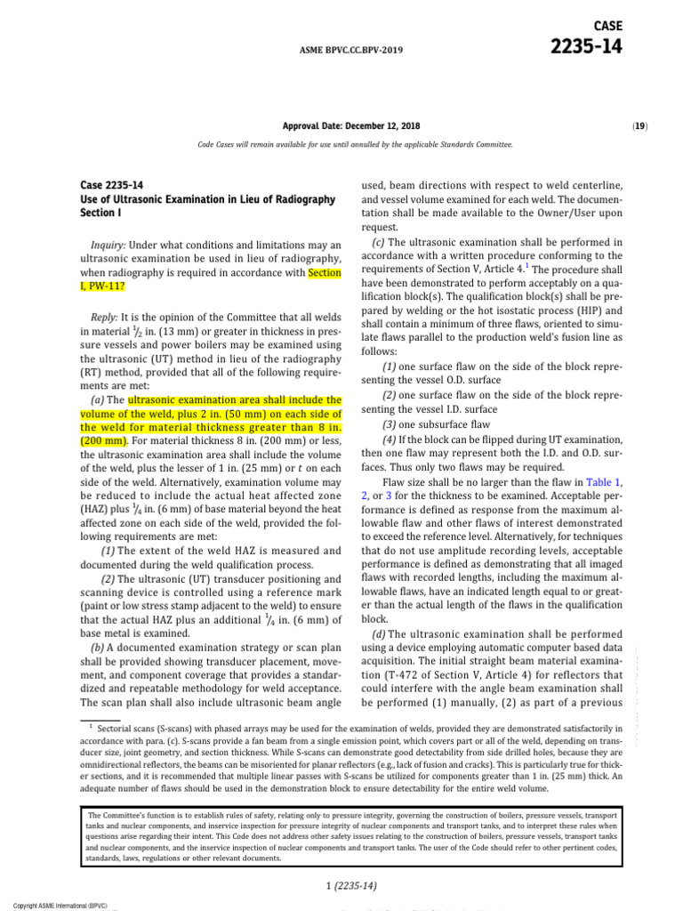 Asme Code Cases 2235-14 | PDF | Mechanical Engineering