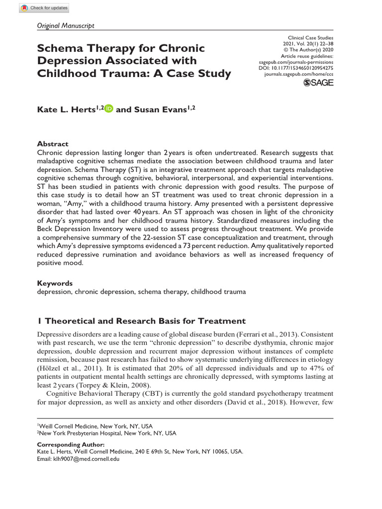 herts-evans-2020-schema-therapy-for-chronic-depression-associated-with ...