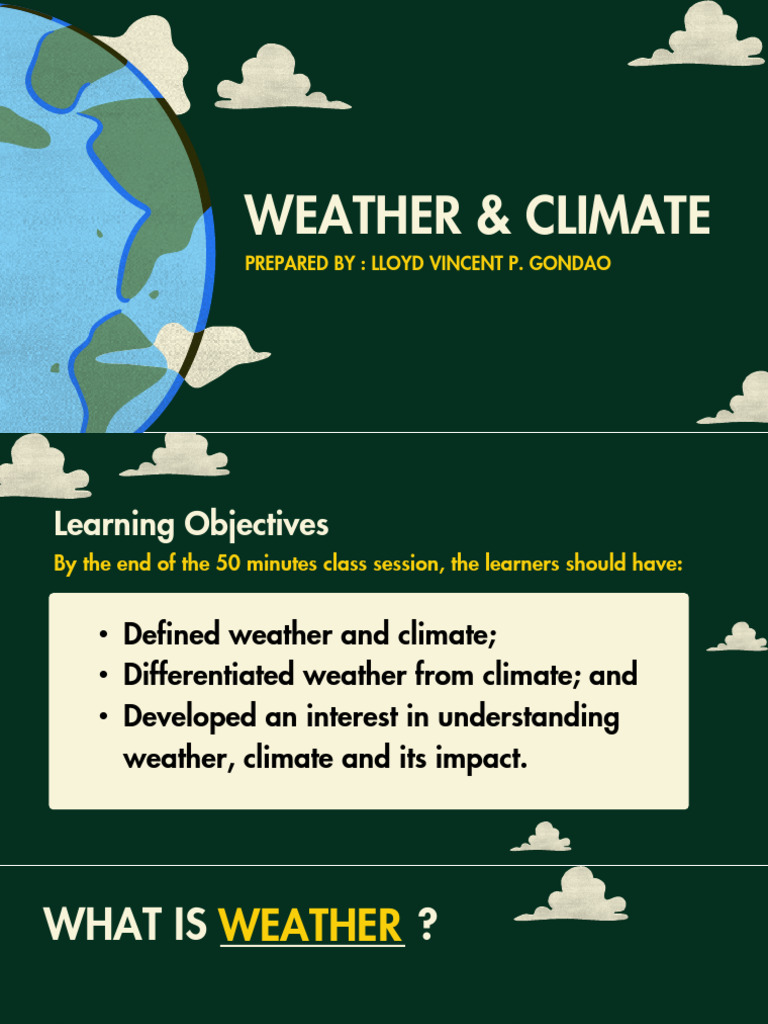Understanding Weather and Climate Basics | PDF | Equator | Weather