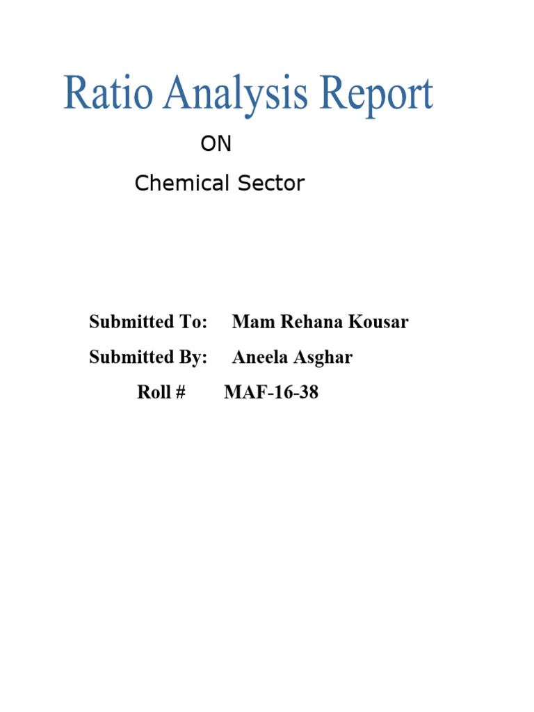 Fsa Report | PDF | Chemical Industry