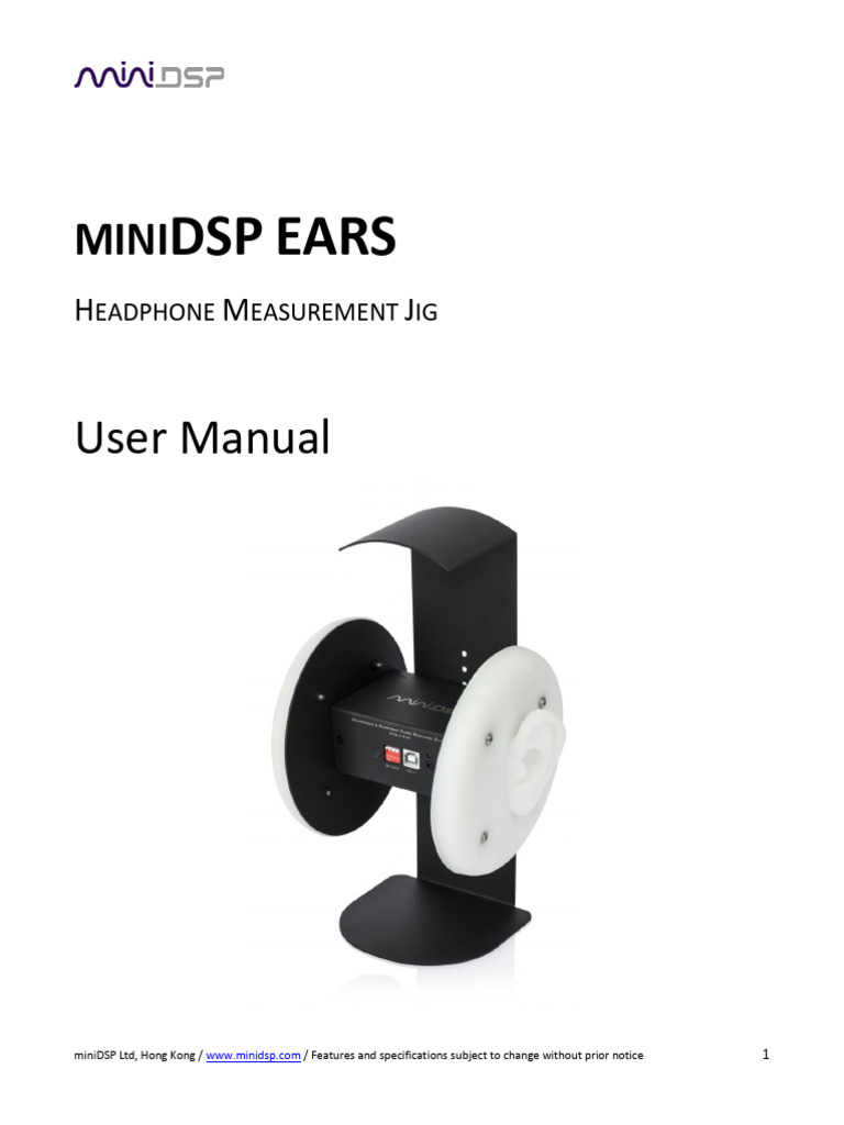 EARS User Manual | PDF | Headphones | Electromagnetic Interference