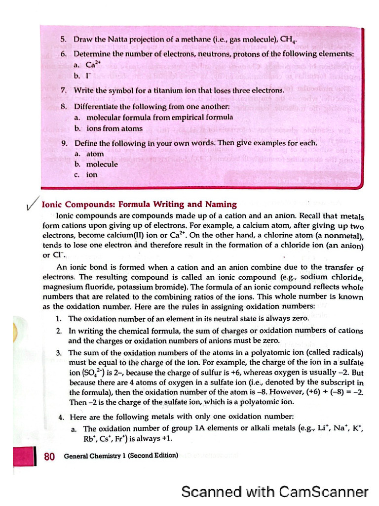 Naming and Writing Compounds | PDF