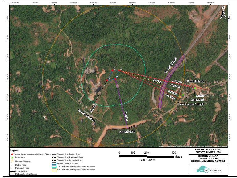 Buffer - Rani Metals - Lease - Area | PDF | Geographic Data And Information