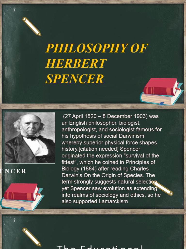 HERBERT SPENCER Philosophy | PDF | Epistemology | Liberal Arts Education