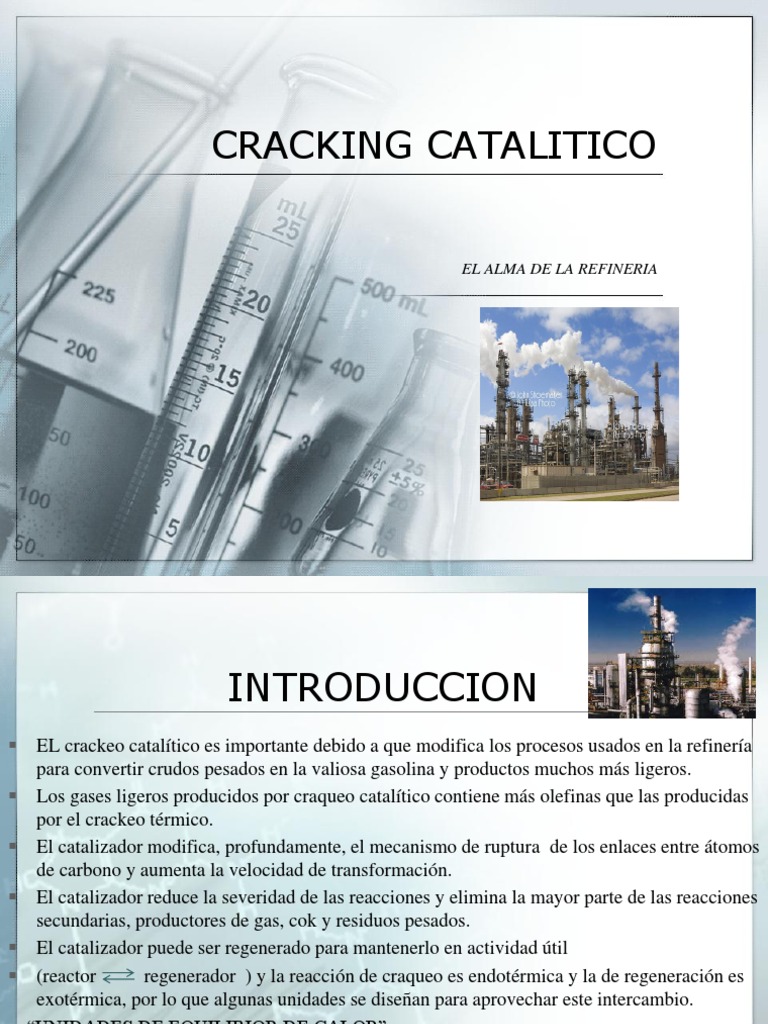 Cracking Catalitico | Agrietamiento (Química) | Catálisis